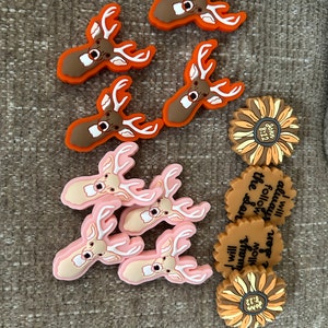 Orange Buck Focal Beads and Camouflage 15mm Silicone Bead Mix ...