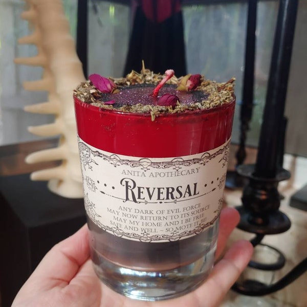 Reversal ~ Hoodoo Reverse Candle, Witches Spell Candle, Spell Candle ...