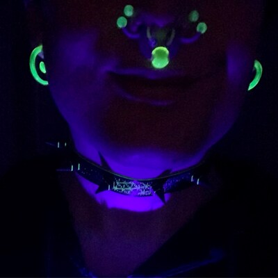 RBF UV Choker Tracer psychedelic Choker, Necklace, Festival Accessories ...