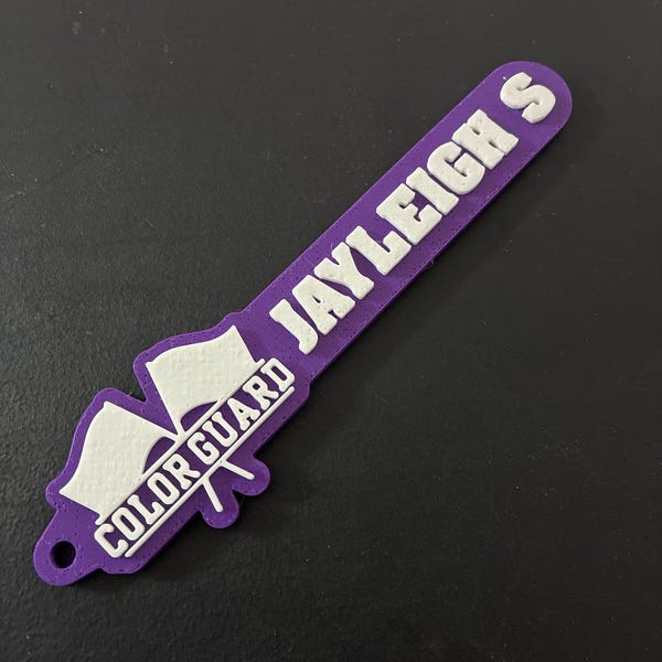 Personalized Color Guard Bag Tag, Color Guard Back Pack Tag, Color ...