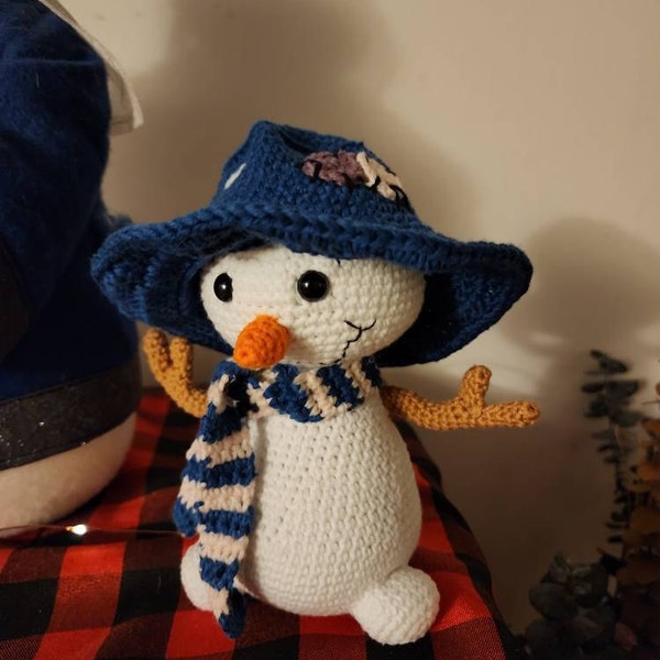 Crochet Snowman Pattern. Cute Snowman Amigurumi Pattern. Crochet ...
