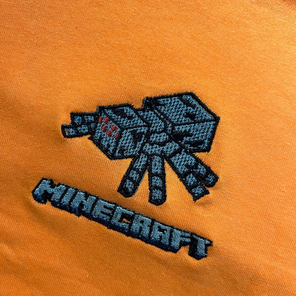 Minecraft Spider Embroidery Design - Etsy UK