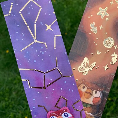 Foiled Bookmarks Flick Celeste Pascal Blathers Animal Crossing Bookmark ...