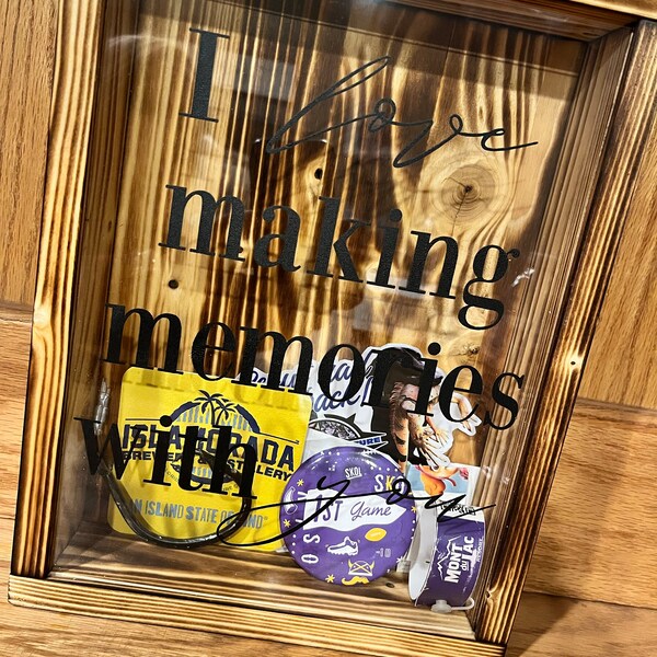 Personalized XL Shadow Box Handmade Shadow Box Rustic Shadow Box Gift ...