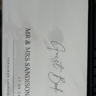 21st Birthday Black Scrapbook Photo Album With Gold Script Present ...