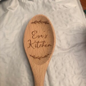 Personalized Name Wood Spoon Custom Wooden Mixing Spoon First Name ...