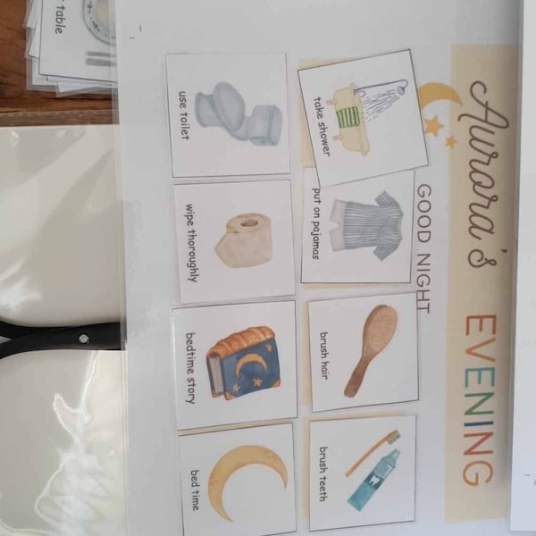 Editable Kids Daily Routine Cards | Daily Visual Schedule | Chore Chart ...