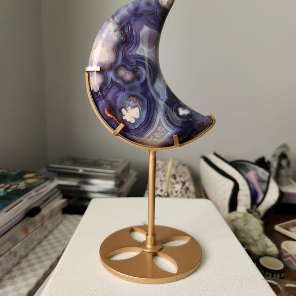 Blue Lace Agate Tower // Polished Crystal Point Natural Banded Stone ...