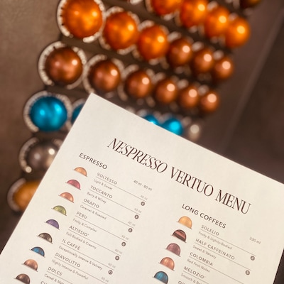 Nespresso VERTUO Capsule Menu Coffee List Digital Download File - Etsy
