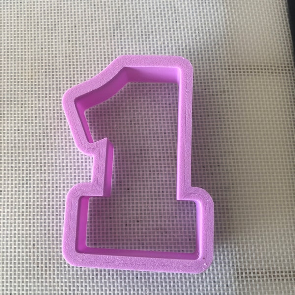 Number 1 Cookie Cutter. Number One Cookie Cutter. First Birthday Cookie ...