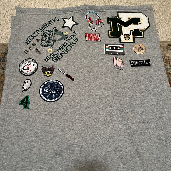 High School Varsity Numbers Patch College Letterman Jacket Embroidered ...