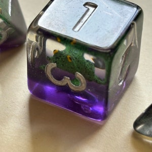 Outrun Dice Set Sharp Edge Resin Dice for D&D / Neon Dice Dungeons and ...