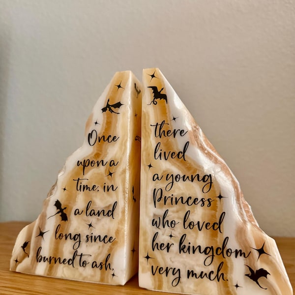 Zebra Onyx Bookends to the Stars Who Listen ACOTAR Bookends Sarah J ...