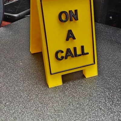ON A CALL Mini Floor Sign Custom Colors 3D Printed - Etsy