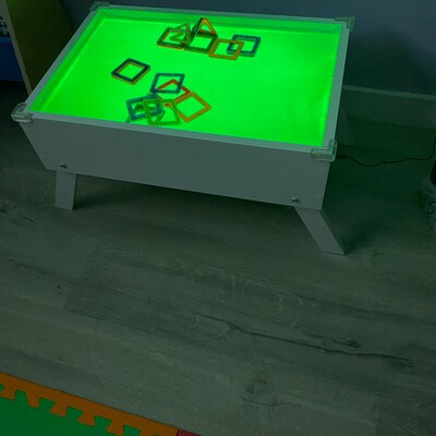 Led Light Table, Activity Sensory Sand Box, Homeschooling,preschool ...