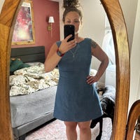 A-line Mini Dress Sewing Pattern: Princess Seams, Boat Neck (PDF ...