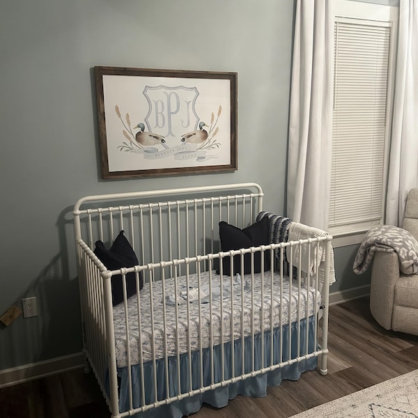 Mallard Duck Wall Art, Duck Wall Art, Monogram Wall Art, Mallard Duck ...