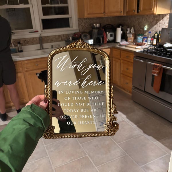 In Memory Sign for Remembrance Table | Reserved Seat Sign | Wedding ...