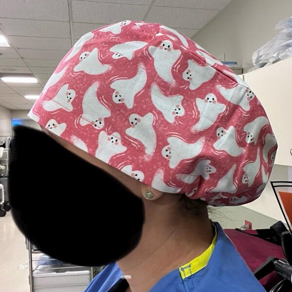 Ponytail Scrub Cap Pot of Gold | Adjustable Hair Pouch | Scrub Caps for ...