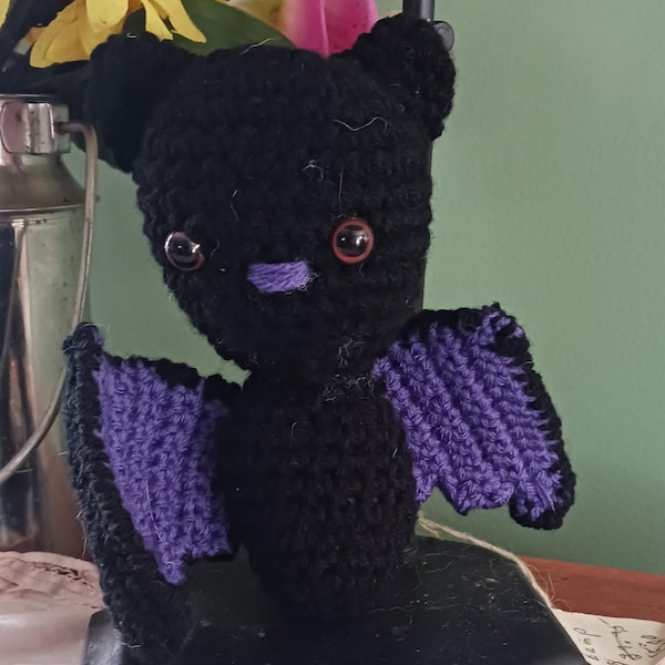 PATTERN: Plush Binx the Bat Pattern - Amigurumi Chunky Bat Pattern ...