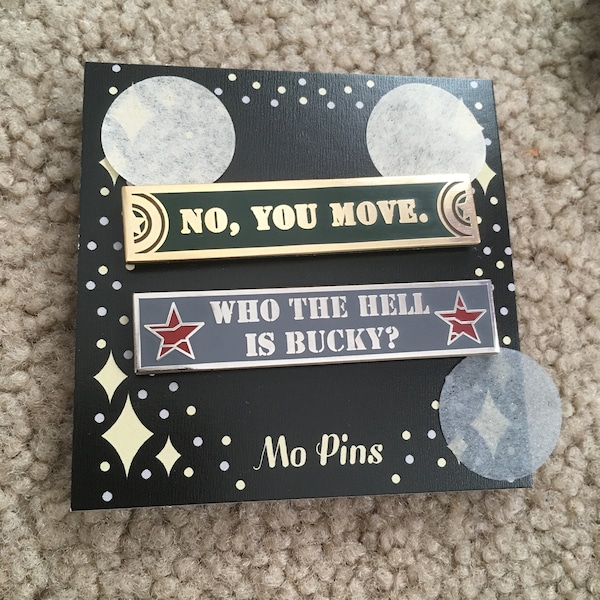 No, You Move - Captain America, Peggy Carter Quote Pin - 2" Wide - Etsy