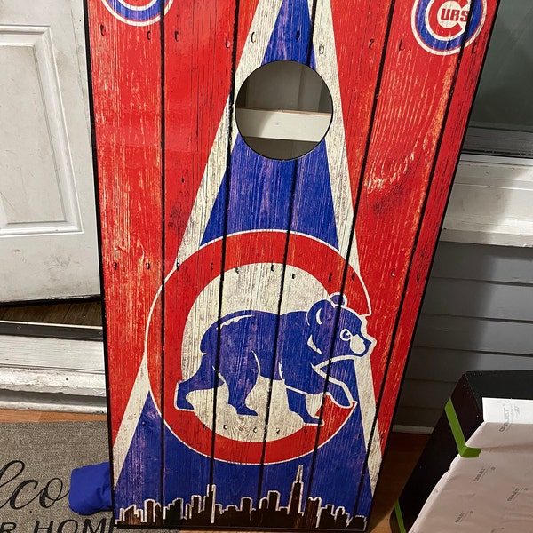 Chicago Cubs WELCOME Sign / Chicago Cubs Gift / Chicago Cubs House ...