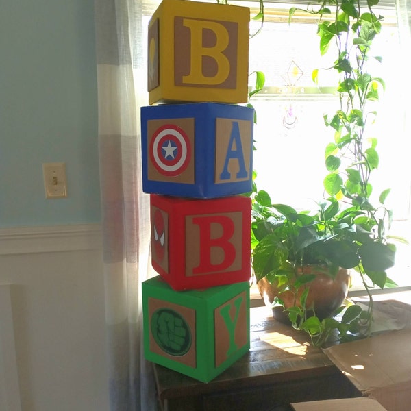 Alphabet Blocks (8x8)- Life Size, ABC Blocks Large, Numbers Blocks ...
