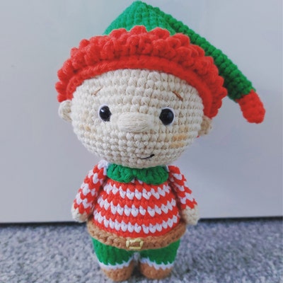 Charlie the Elf Crochet PATTERN, Crochet Elf, Amigurumi Christmas Elf ...