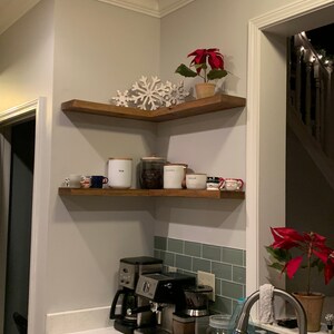 Corner L-shape Floating Shelves for Kitchen up to 11 Depth - Etsy