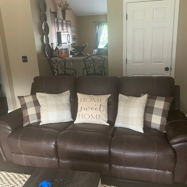 Trendy Farmhouse Buffalo Check Plaid Pillow Covers Shabby Chic Décor ...