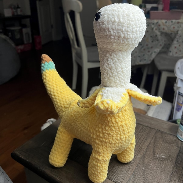 Bananasaurus Dinosaur NO SEW Crochet Pattern - Etsy