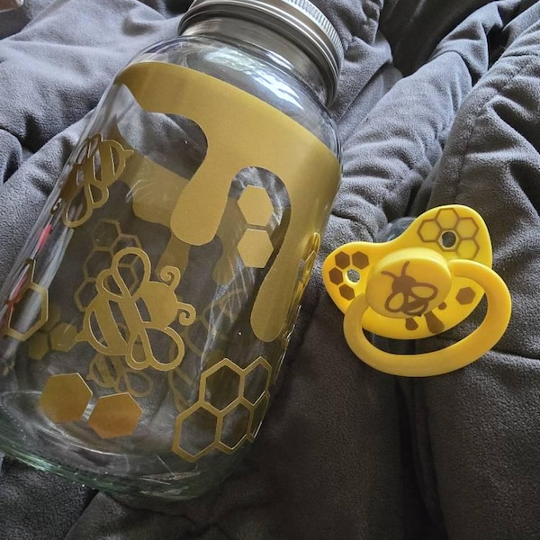 Honey Bee ADULT Pacifier (custom Color) - Etsy