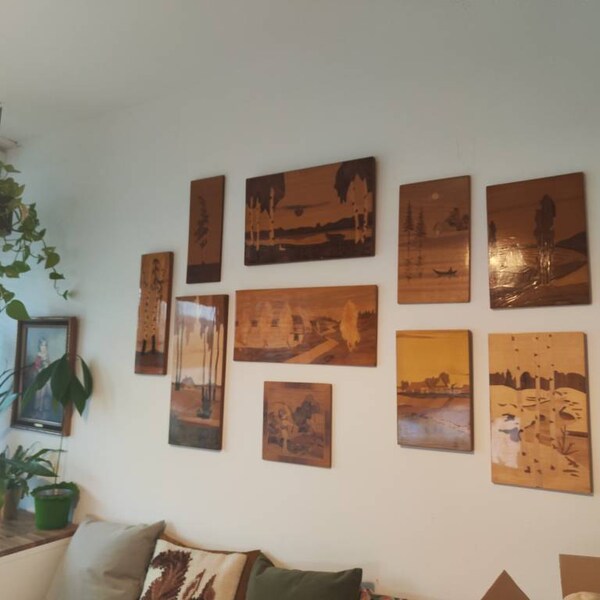 Wood Box With Rectangular Trinket Box With Lid Jewelry Storage Rustic ...