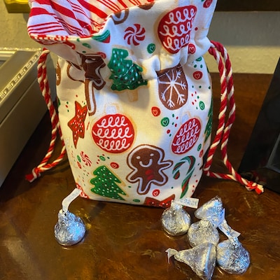 Strawberry Drawstring Bags Party Favor Bag Reusable Fabric Drawstring ...