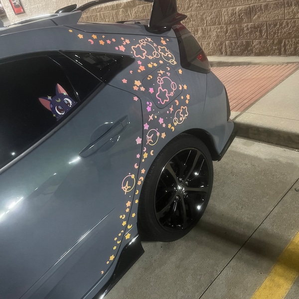 Sparkle Stars Y2K Sticker | Cute Vinyl Decal Sticker | Car Bumper ...