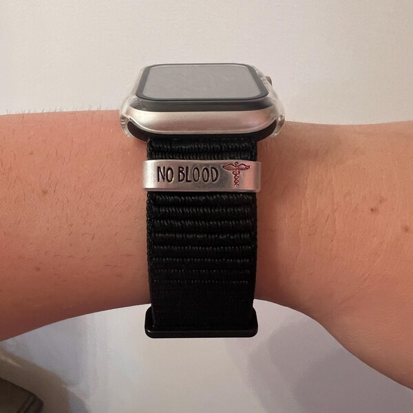 Personalized Medical Alert Watch Band Charm, Medical ID Tag, Smart ...