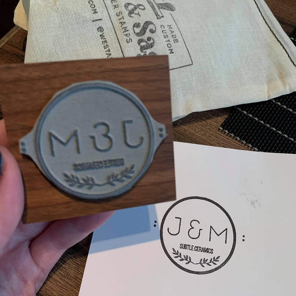 Custom Logo Stamp for Small Business Packaging, High Quality Rubber ...