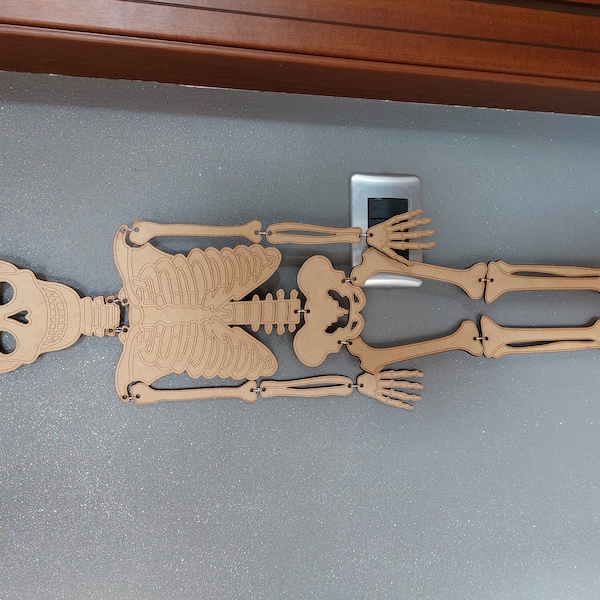 Build Your Own Skeleton Laser Cut Digital File | Cute Halloween DIY ...