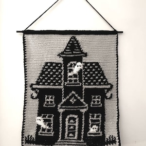 Coffin Skeleton Tapestry Crochet Pattern / Wall Hanging / Spooky Art ...