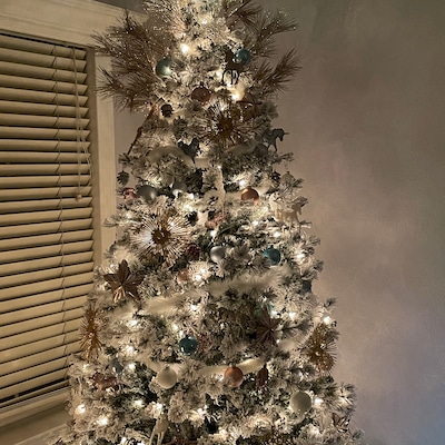 Soft Faux Fur Tree Skirt Thick Round Shaggy White Pink - Etsy
