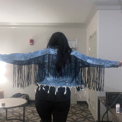 Silver Arm Fringe Jacket - Etsy