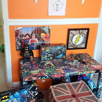 Custom Comic Coffee Table With Epoxy Resin - Etsy