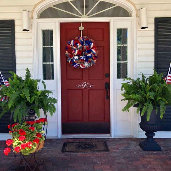 Front Door Decal - Entry Way Decal - Custom Door Monogram - House Door ...