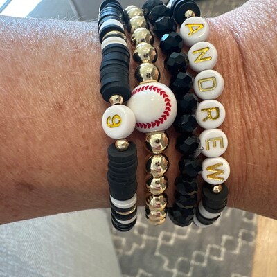 Personalized Sports Bracelets - Etsy