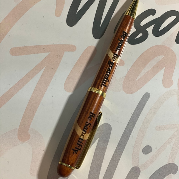 PERSONALIZED Engraved Wooden Pen, Rosewood, Monogramed Multicolor Pens ...