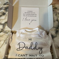Pregnancy Reveal to Husband, Hello Daddy Pregnancy Announcement Box for ...