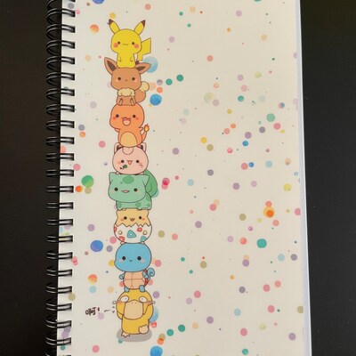 Pokémon Eevee Eeveelution Hardcover Journal, Pokemon Notebook, Pokémon ...