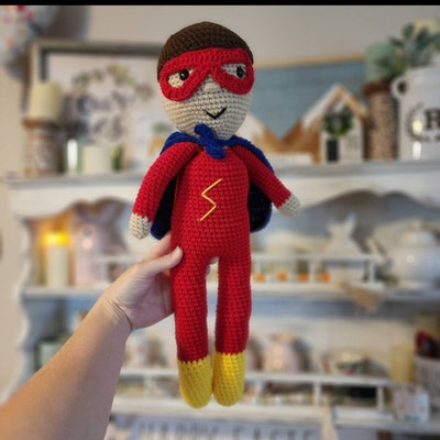 Crochet Superhero Doll Pattern Amigurumi Doll Pattern Dolly Crochet Boy ...