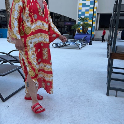 Mens Cotton Gauze Caftan , Robe Caftan for Men, Kaftan Festival ...