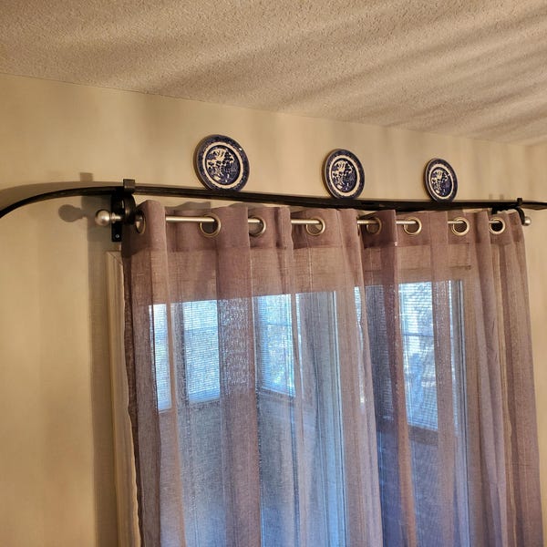 Shelf Bracket With Curtain Rod Holder, SOLD INDIVIDUALLY, Shelf and ...